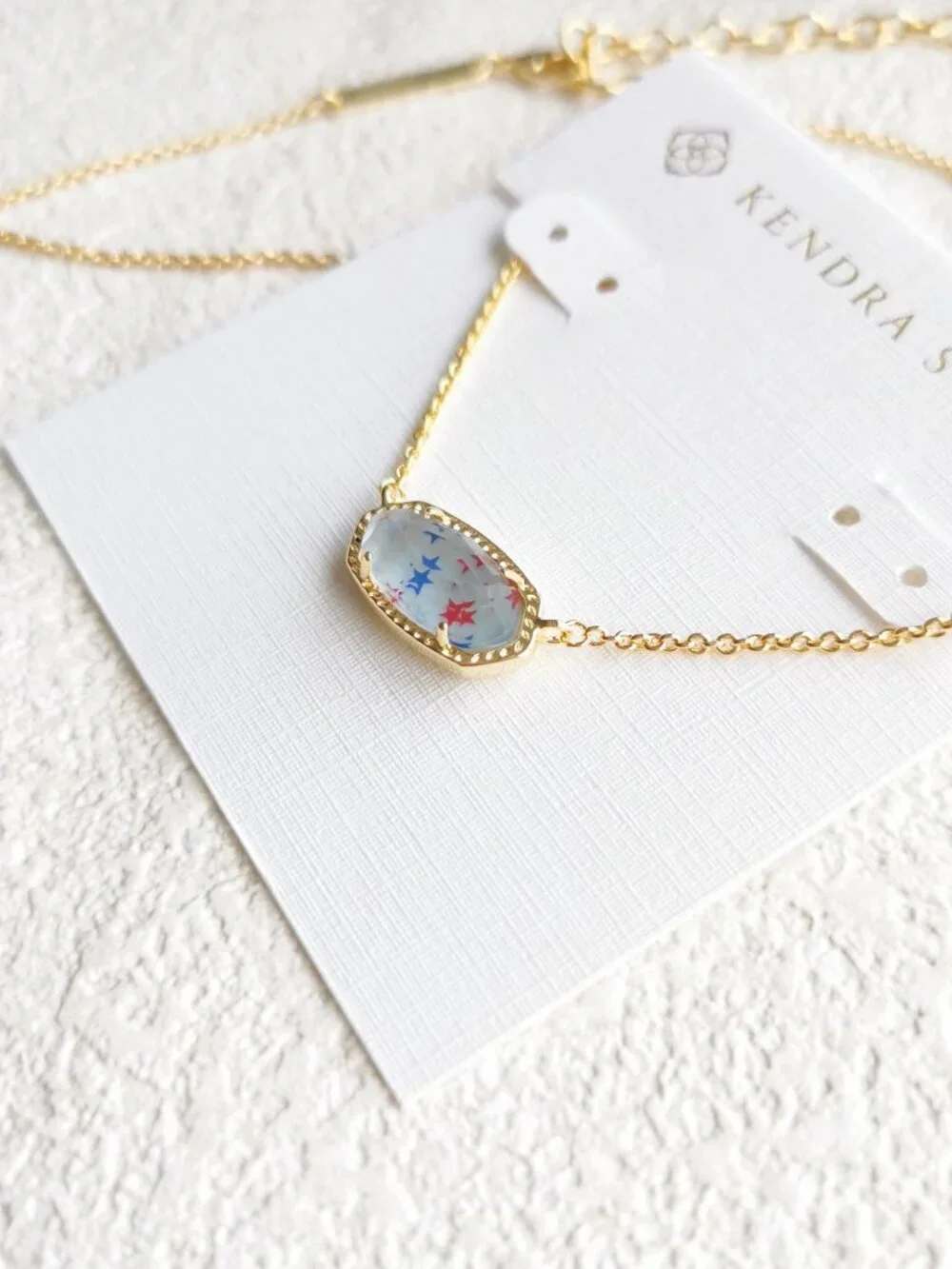 Kendra Scott | Jewelry | Kendra Scott Elisa Gold Red White Blue Star ...